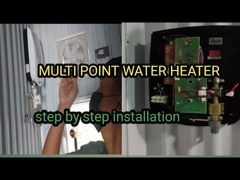 how to install multi point water heater - YouTube