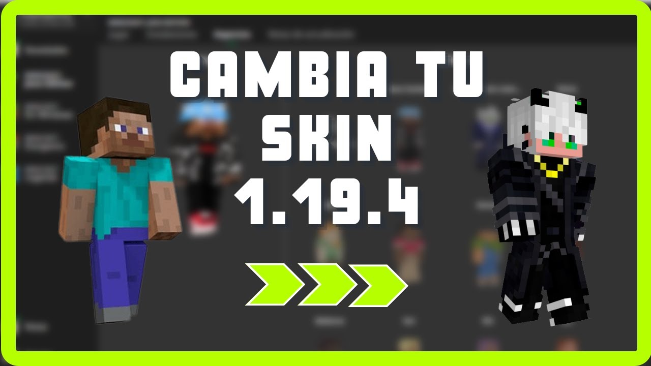 Cómo cambiar tu skin en Minecraft Java Edition 👉 1.19.4 PREMIUM - YouTube
