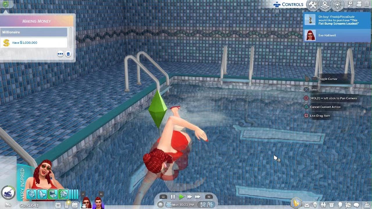 The Sims 4 - Swimming and Workout with Eve Halliwell - YouTube