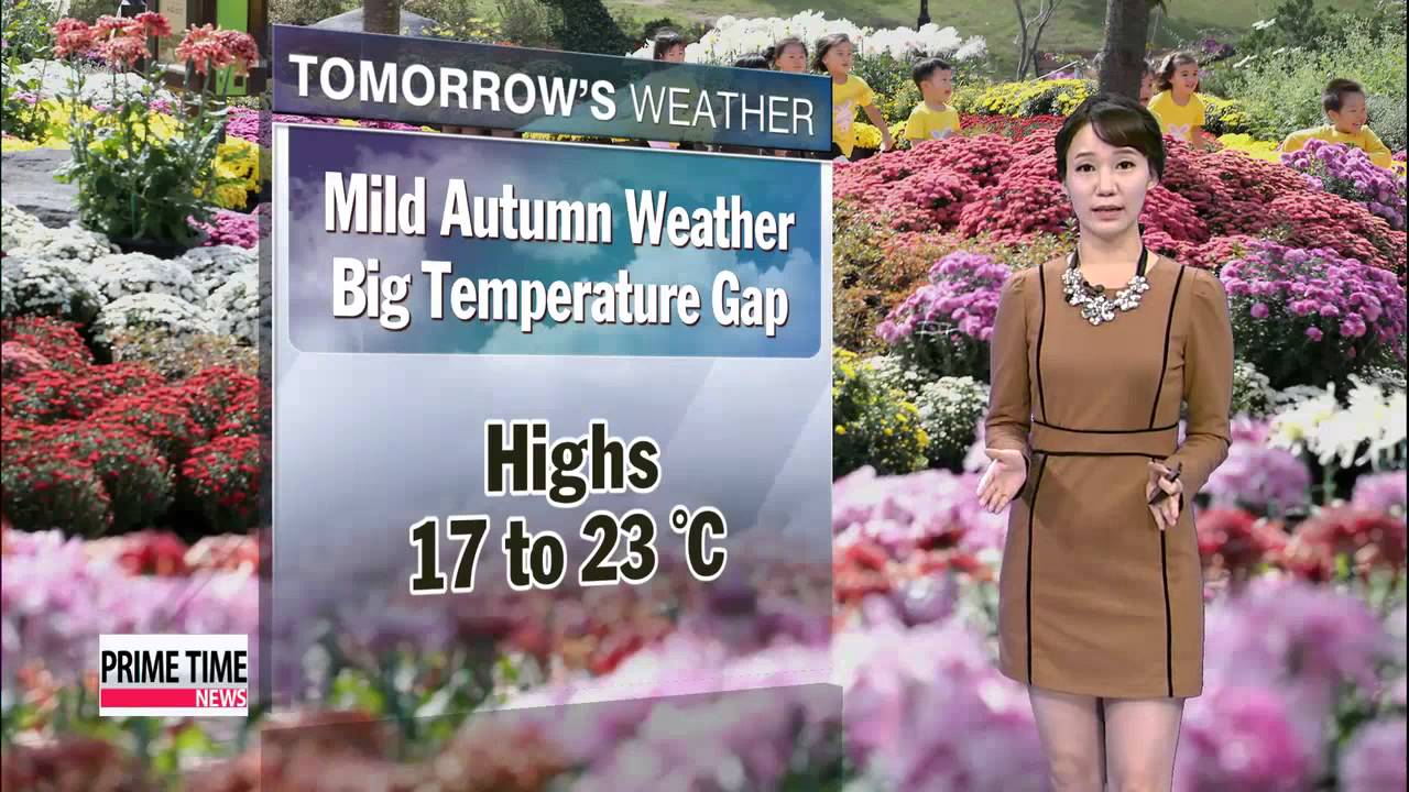 Breezy autumn weather forecast for tomorrow - YouTube