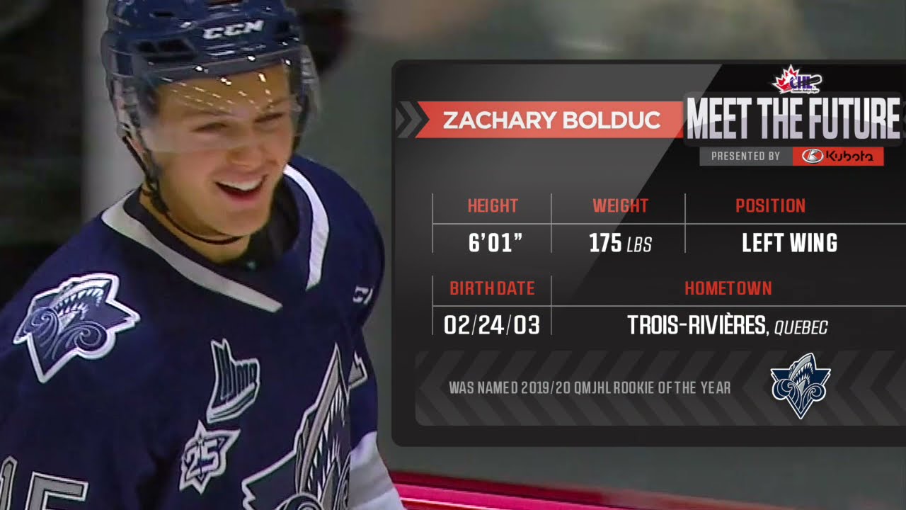 Get to Know - Zachary Bolduc - NHL Draft - YouTube