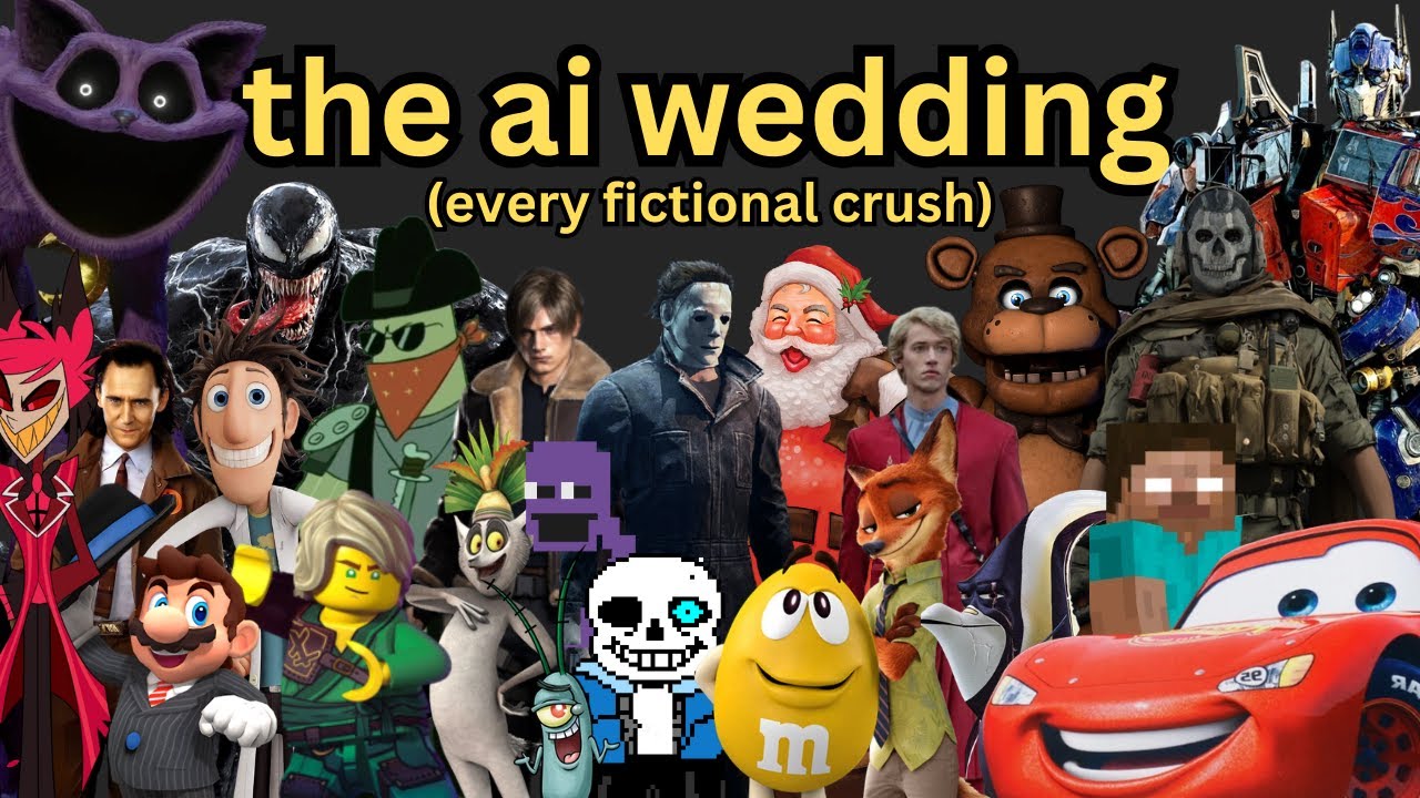 I Married EVERY Fictional Crush on Character AI (THE WEDDING) - YouTube