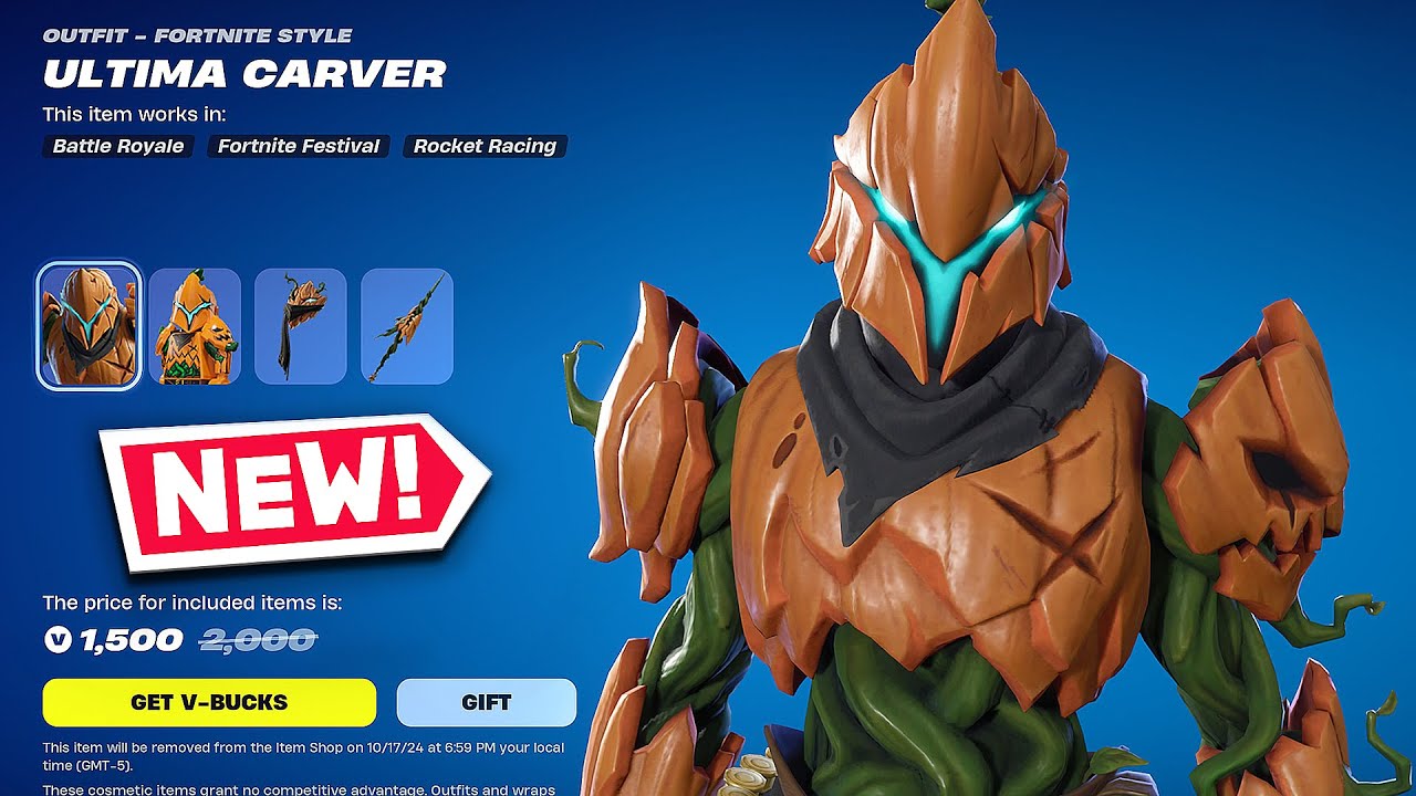 Fortnite Shop *NEW* Ultima Carver Bundle! 🦇 October 13, 2024 - YouTube