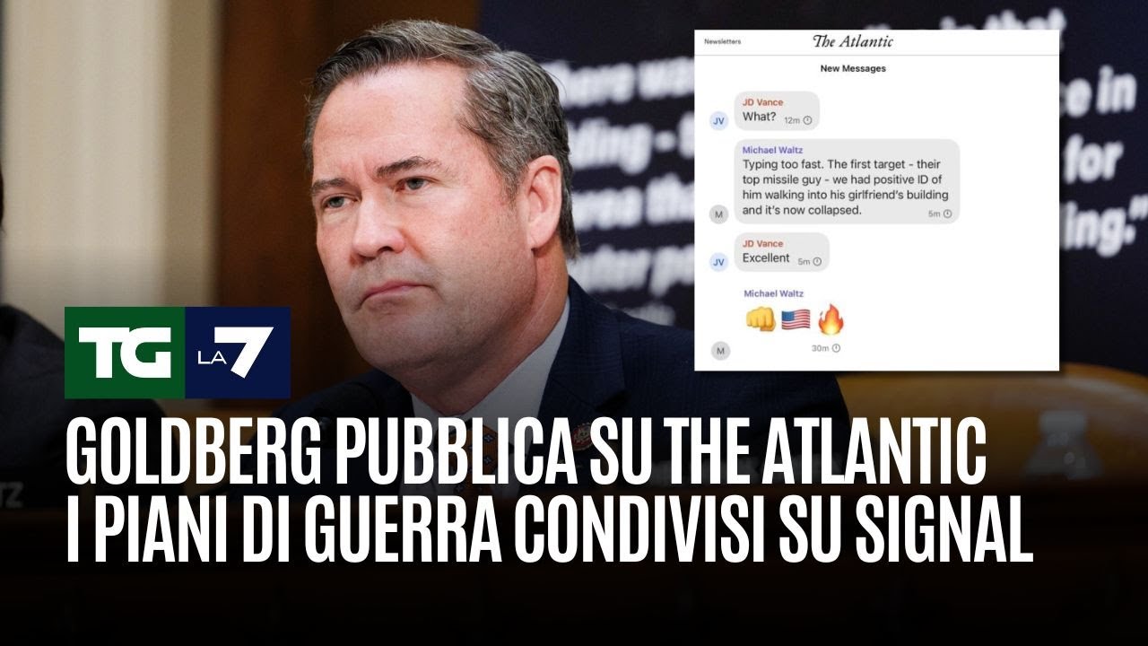 Jeffrey Goldberg pubblica su The Atlantic i piani di guerra condivisi ...