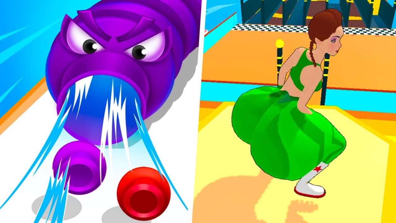 Pop Tube Run 3D | Twerk Race - Mobile Gameplay Walkthrough Max Levels ...