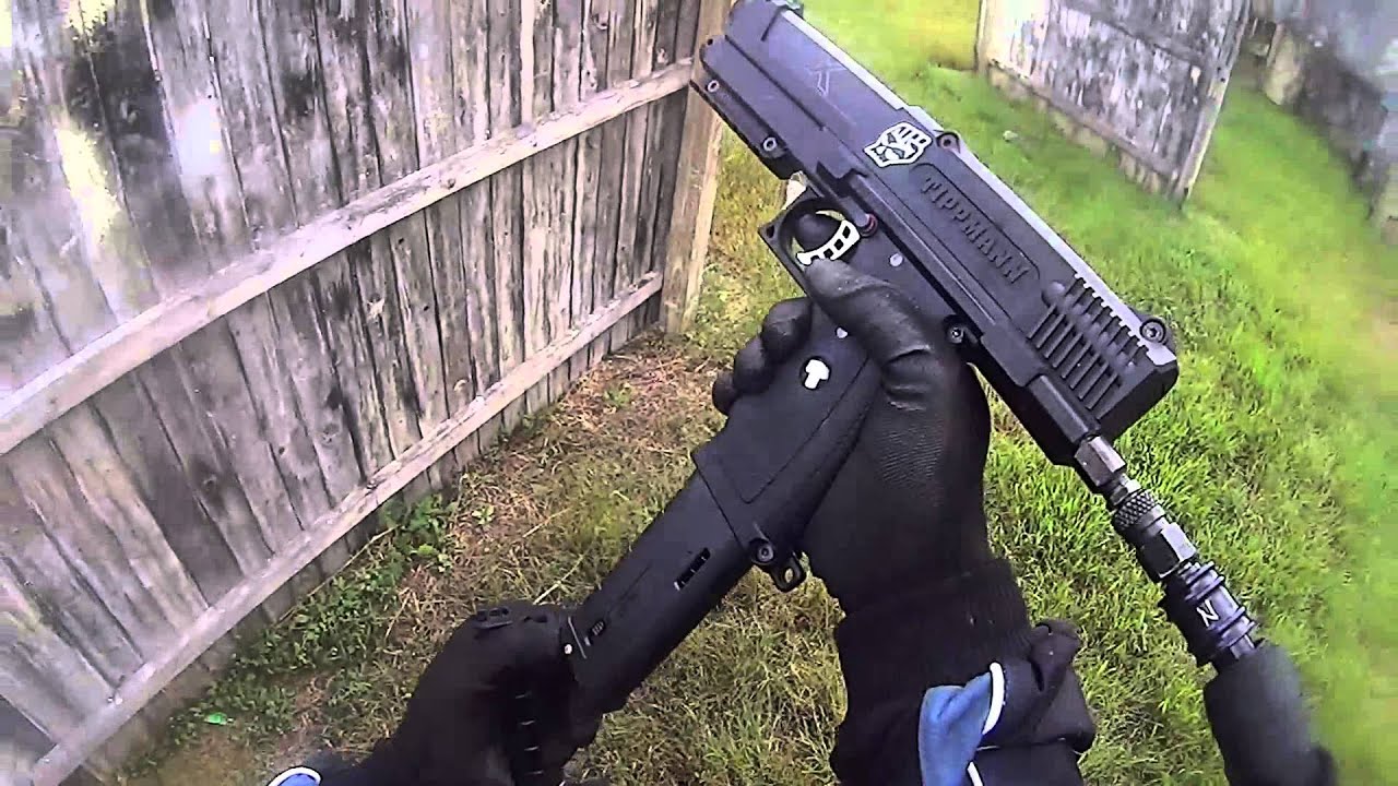 Tippmann TipX Pistol 5 MAN Free for All 2015 - YouTube
