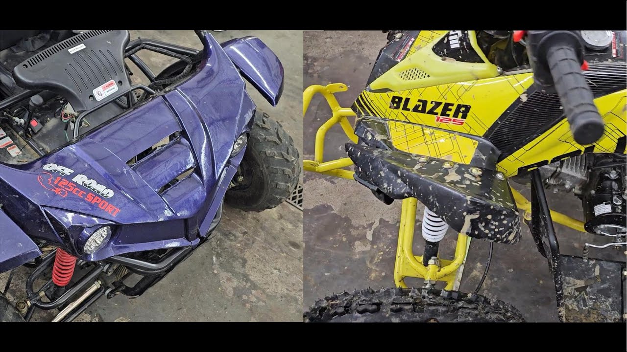 125cc Tiking Go Cart Apollo Blazer 4 wheeler Carb & Oil Replace - YouTube