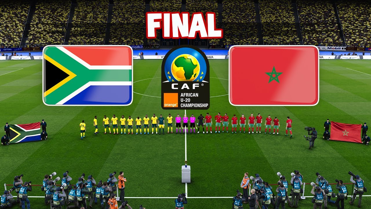 🔴SOUTH AFRICA vs MOROCCO LIVE TODAY ⚽ FINAL U-20 AFRICA CUP of NATIONS ...