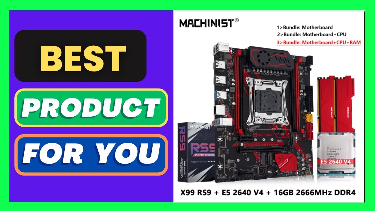 MACHINIST X99 RS9 Motherboard Combo - YouTube
