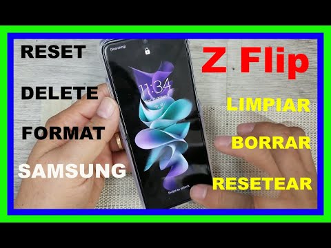 DIY, HOW TO RESET SAMSUNG Z FLIP 1, 2, 3 , 4, 5 HARD RESET, Formatear ...