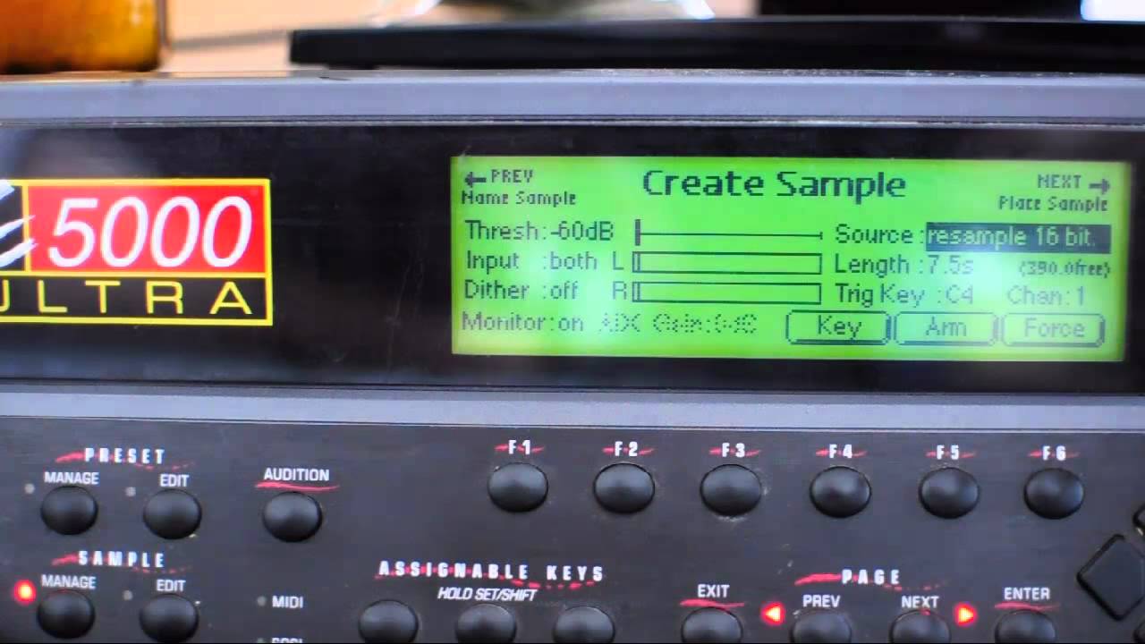 Resampling in the EMU ULTRA - YouTube