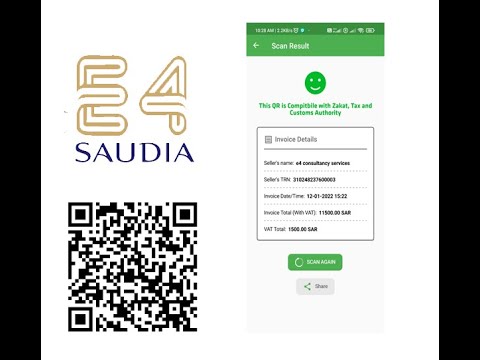 Qr code invoice ksa - point of sale saudi invoice -Saudi Arabia Zakat's ...
