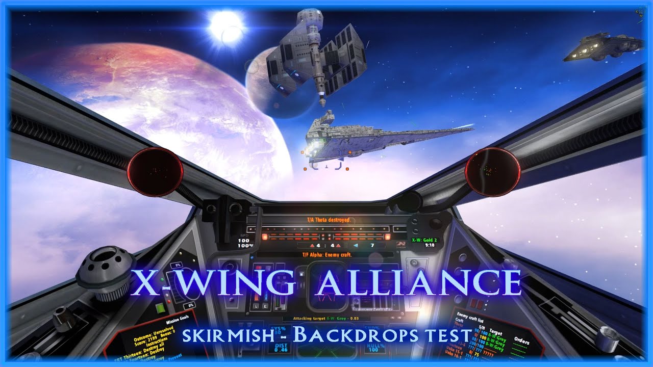 X-Wing Alliance - Classic Battle - X-Wing DC test with mods 2020 - YouTube