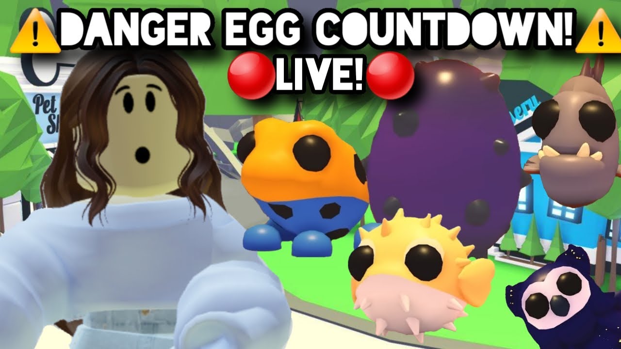 ⚠Danger Egg Countdown!⚠ | Playing Adopt Me! |🔴Live🔴| Roblox - YouTube