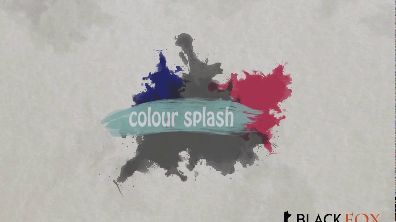 color splash animation ( Adobe After Effects CC ) - YouTube