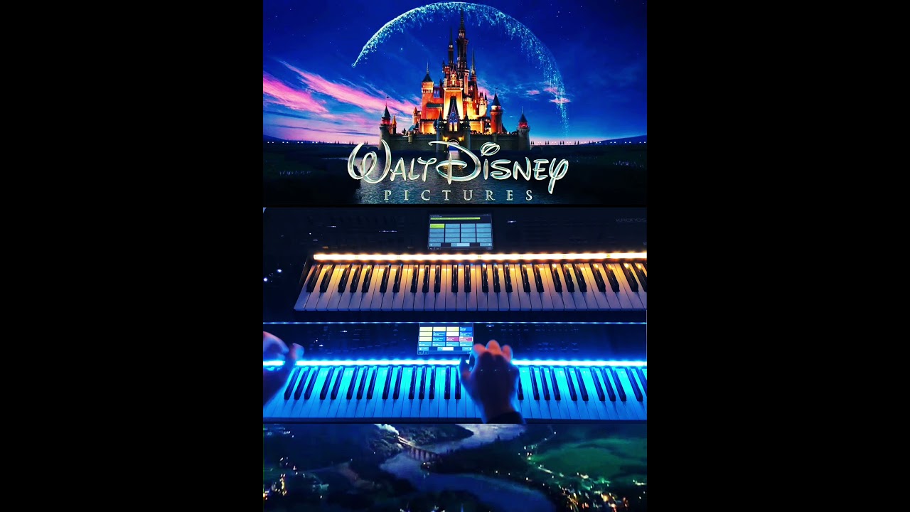 Walt Disney Pictures Movie Intro Theme On Piano - When you wish upon a ...