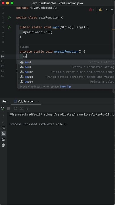 Java Fundamental: Void Functions - YouTube