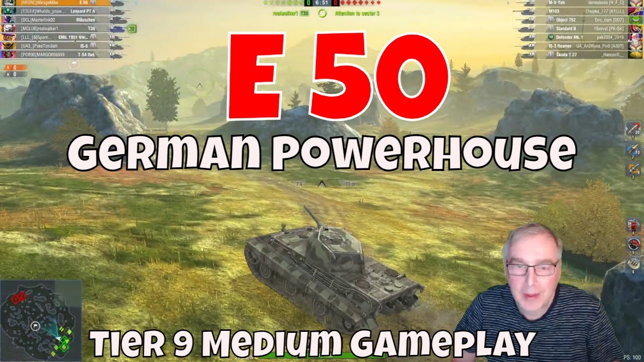 E50 Gameplay - German Tier 9 Medium Power House #wotb #wotblitz - YouTube