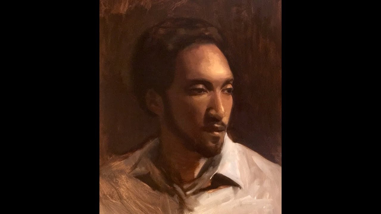 Portrait Painting Tutorial | Real-Time | 2 Layer Painting - YouTube