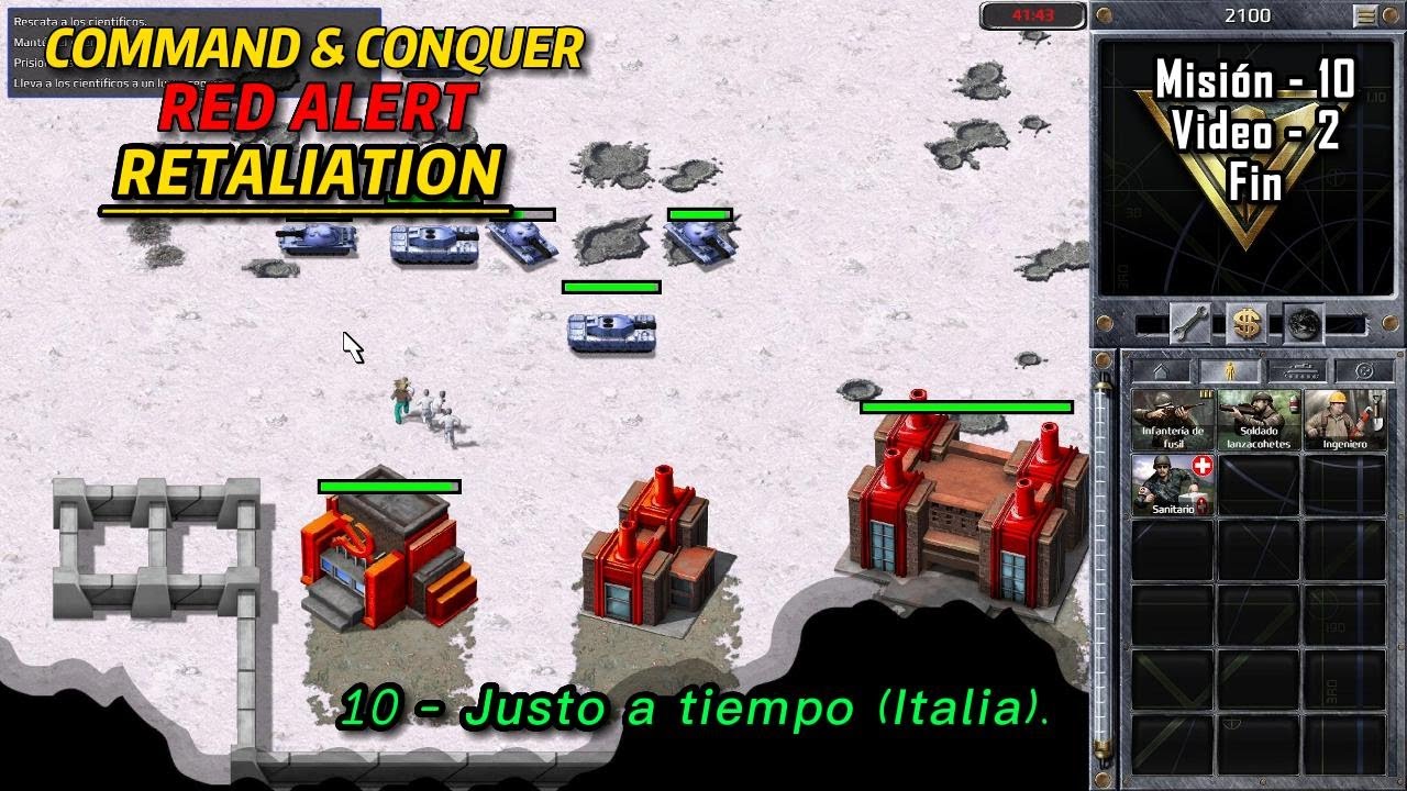 COMMAND & CONQUER. RED ALERT. RETALIATION: Misión: 10 - Justo a tiempo (Italia). Video - 2. Fin ...