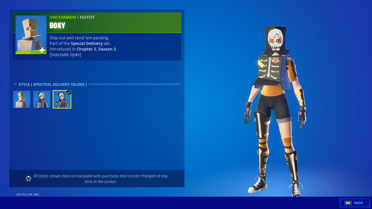 Fortnite Boxy skin (uncommon) 3 styles - YouTube