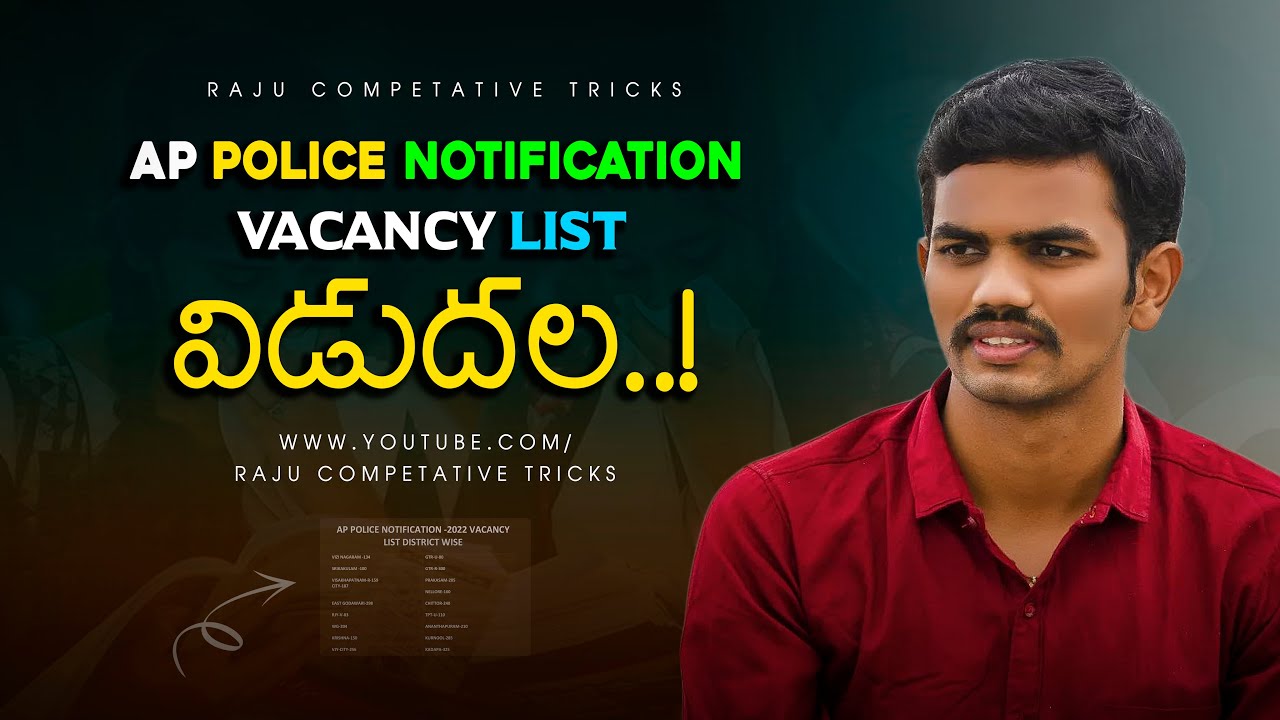 ap police notification latest news today|ap police notification 2022|ap ...