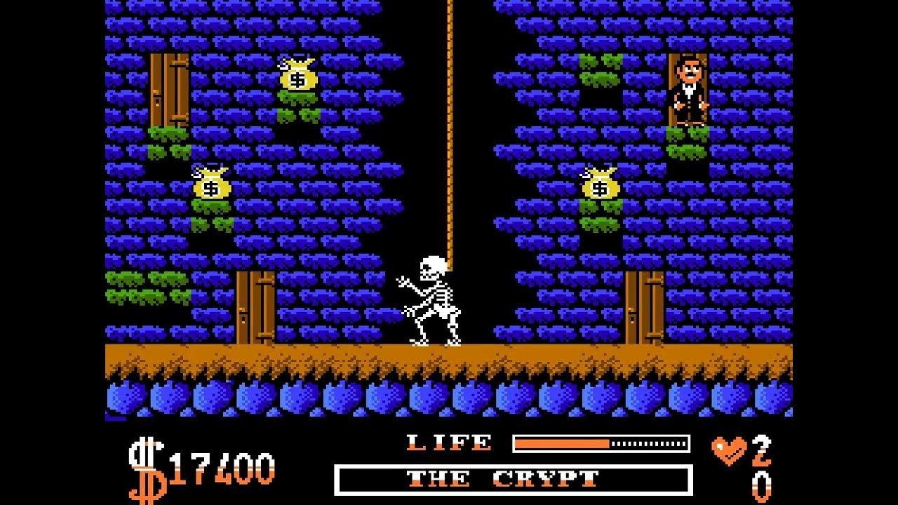The Addams Family nes gameplay, Семейка Аддамс игра на деньди обзор ...
