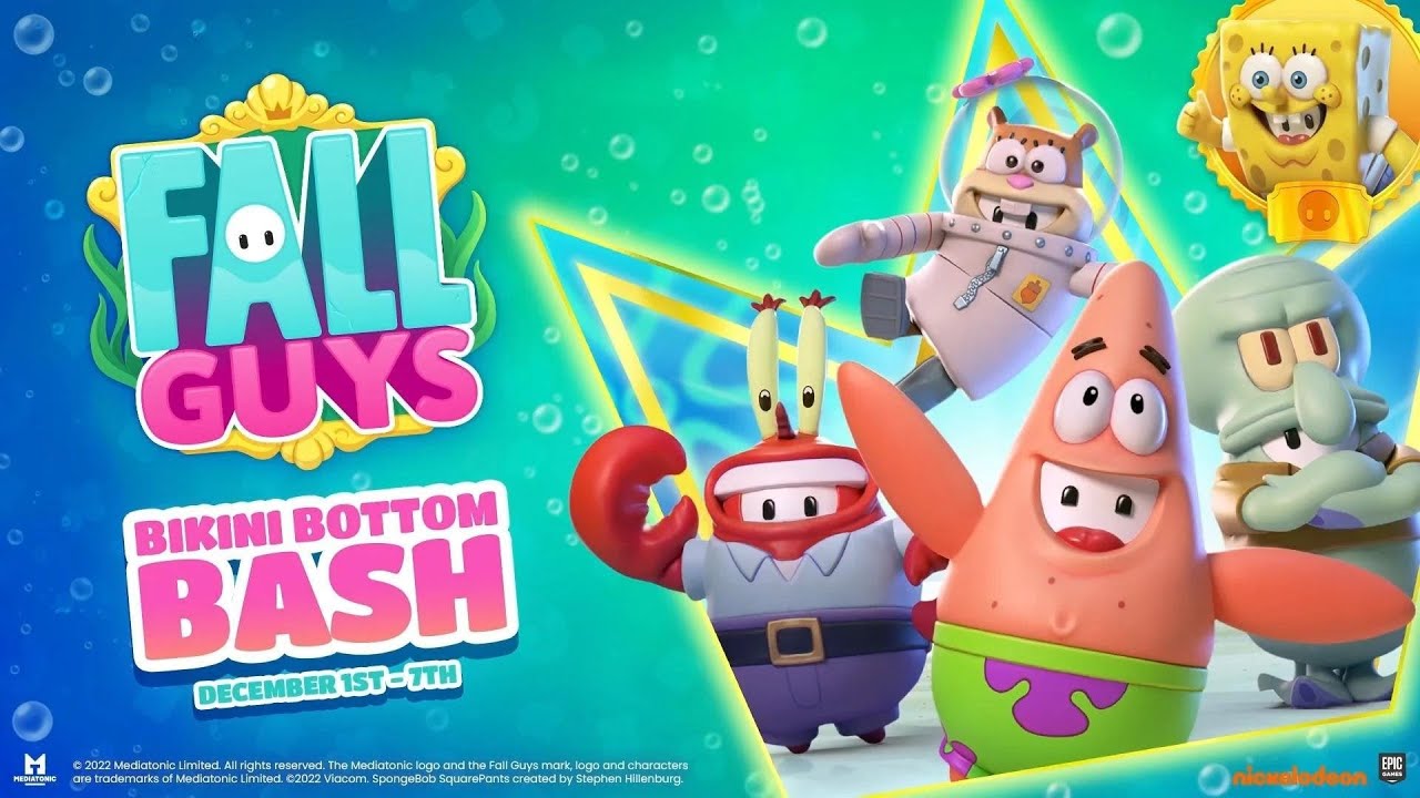 Fall Guys Bikini Bottom Bash Trailer - YouTube