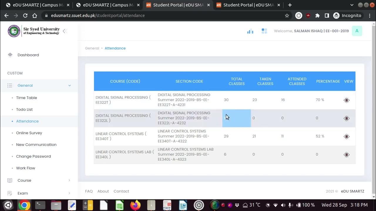 Introduction to SSUET CMS Student Portal - YouTube