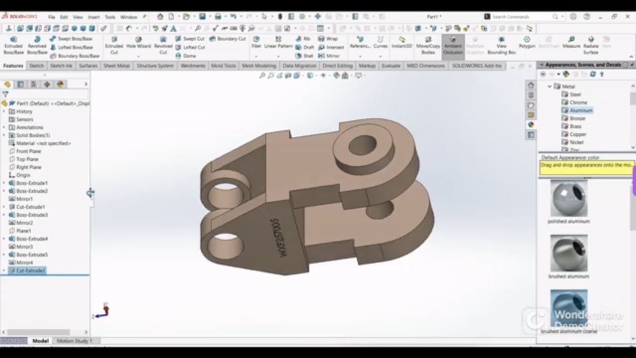 SolidWorks Tutorial Exercice - YouTube