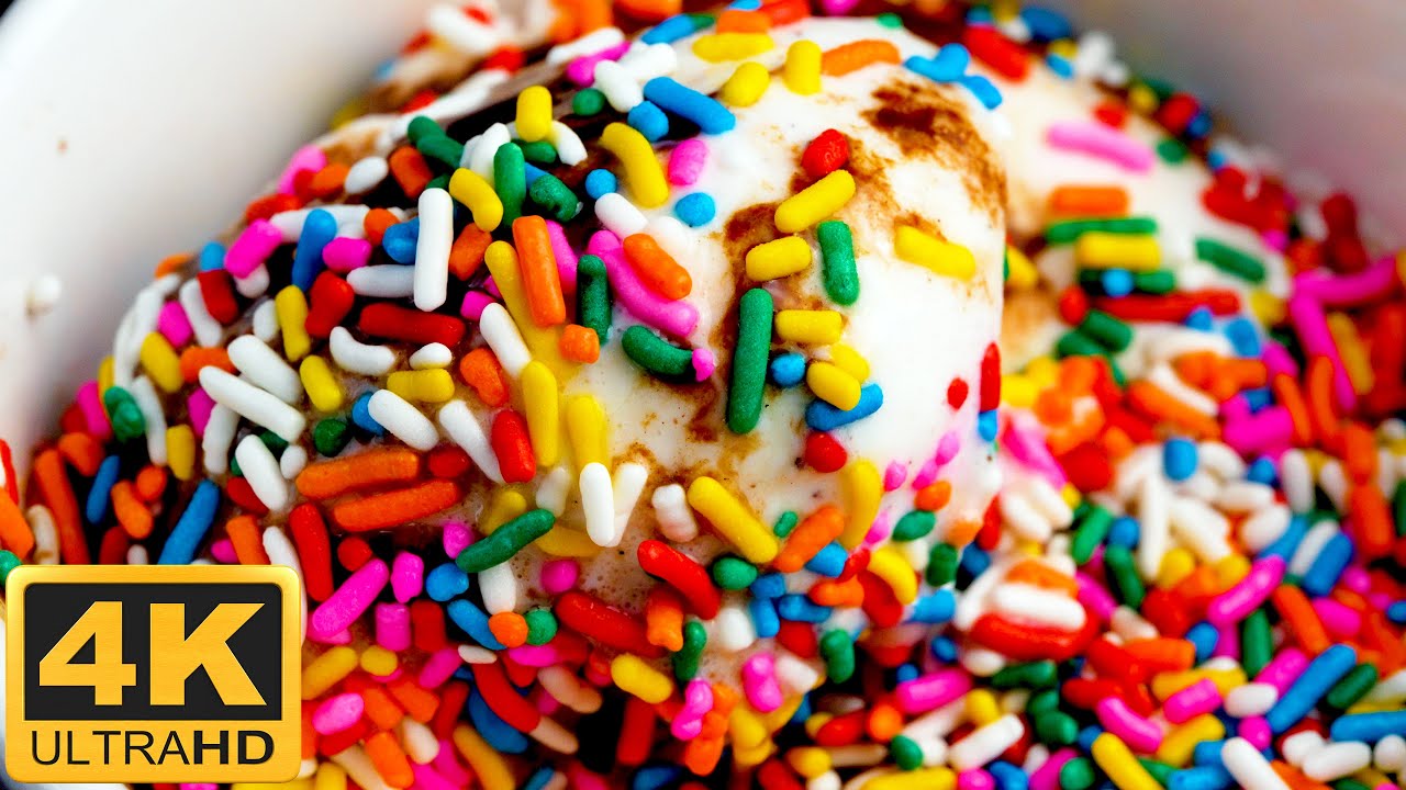 Ice Cream MELTING Time Lapse | Macro 4K - YouTube