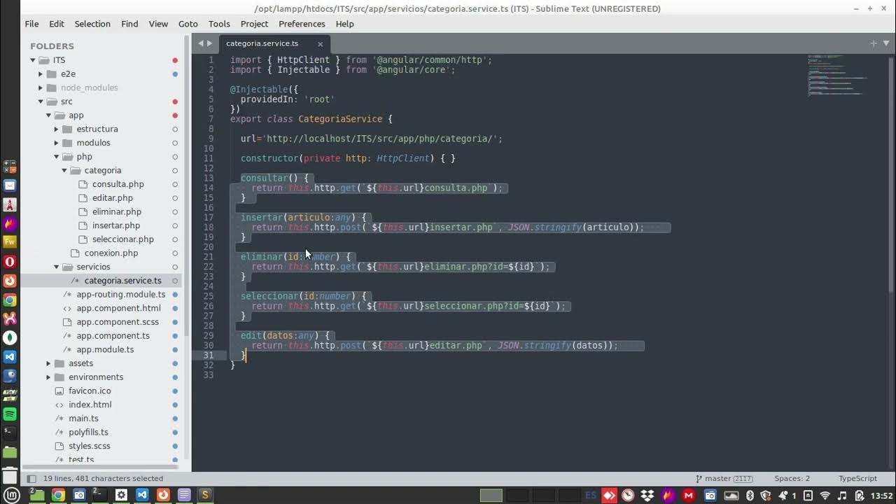 Tutorial Angular PHP - 06 creación del servicio usuario - YouTube