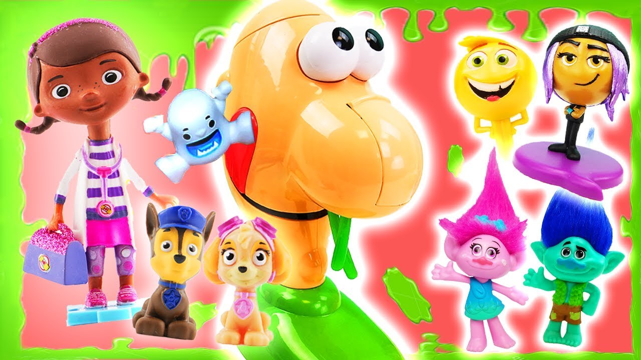 Doc McStuffins Saves Gooey Louie! Featuring Trolls, Emojis, and Paw ...