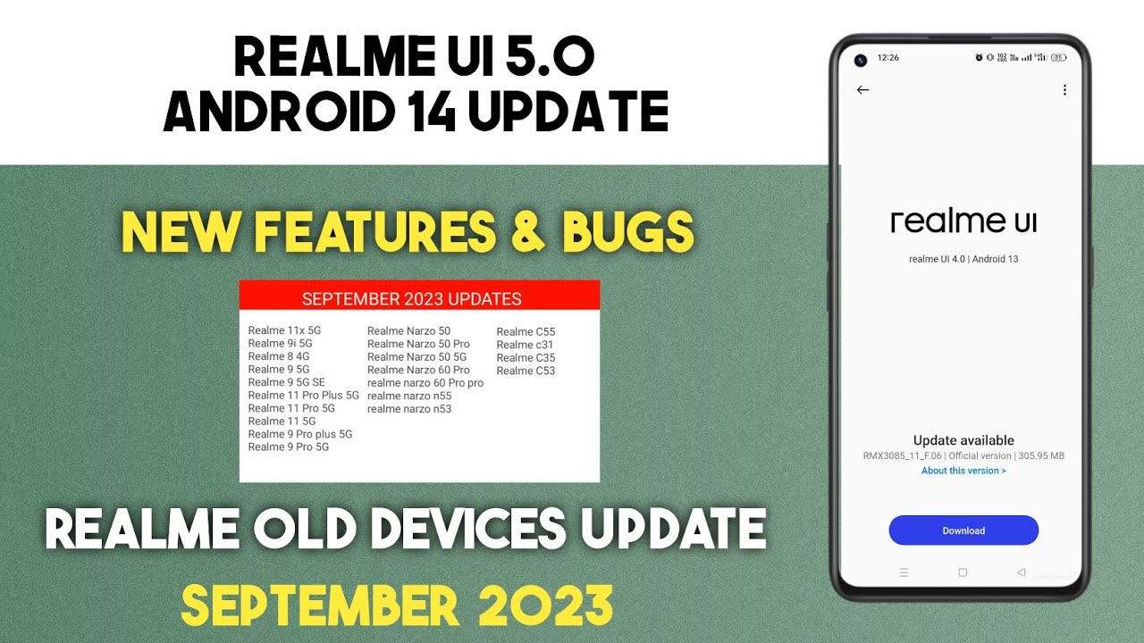 Realme UI 5.0 Android 14 Update News| Realme devices New update ...