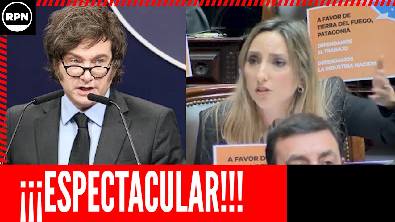 ESPECTACULAR!! JULIA STRADA LE CANTÓ LAS 40 A MILEI EN EL CONGRESO ...