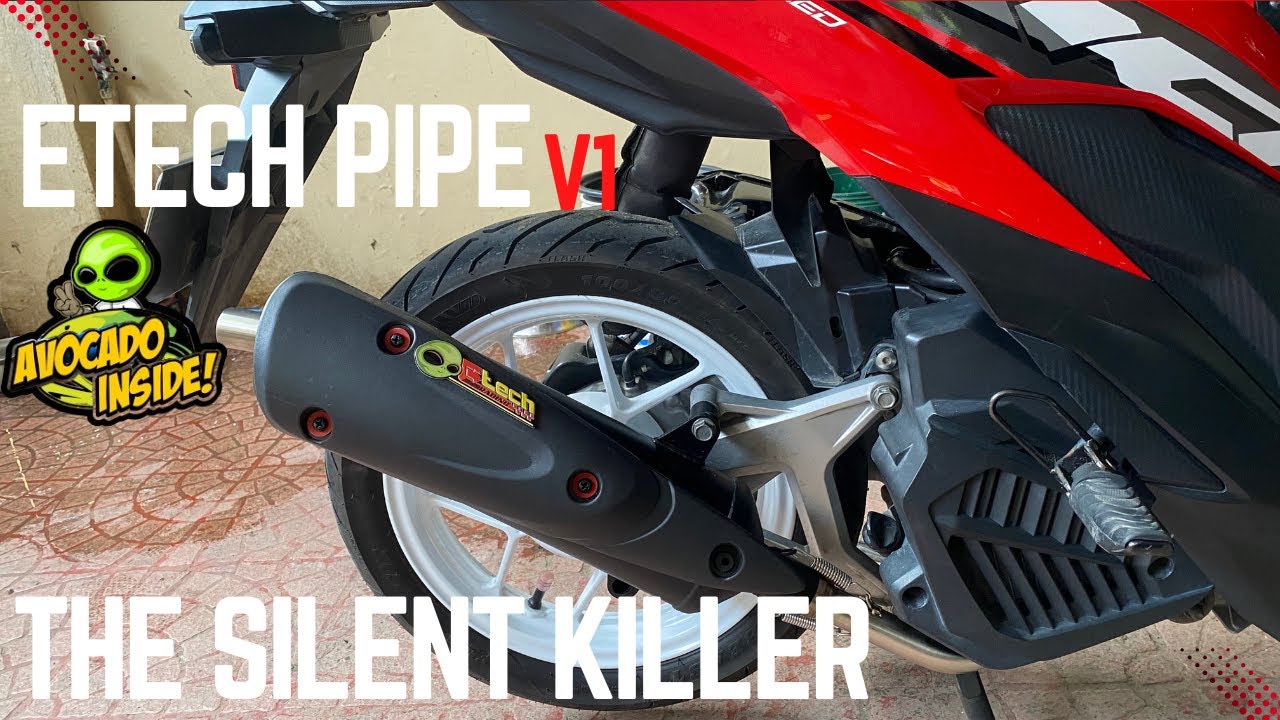 ETECH PIPE V1 FOR HONDA CLICK 125 V2 | JC MOTO #KALAKBAY - YouTube