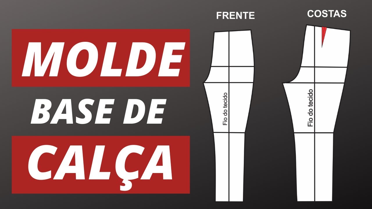 Como fazer calça - Molde base passo a passo | Gisele Maués - YouTube
