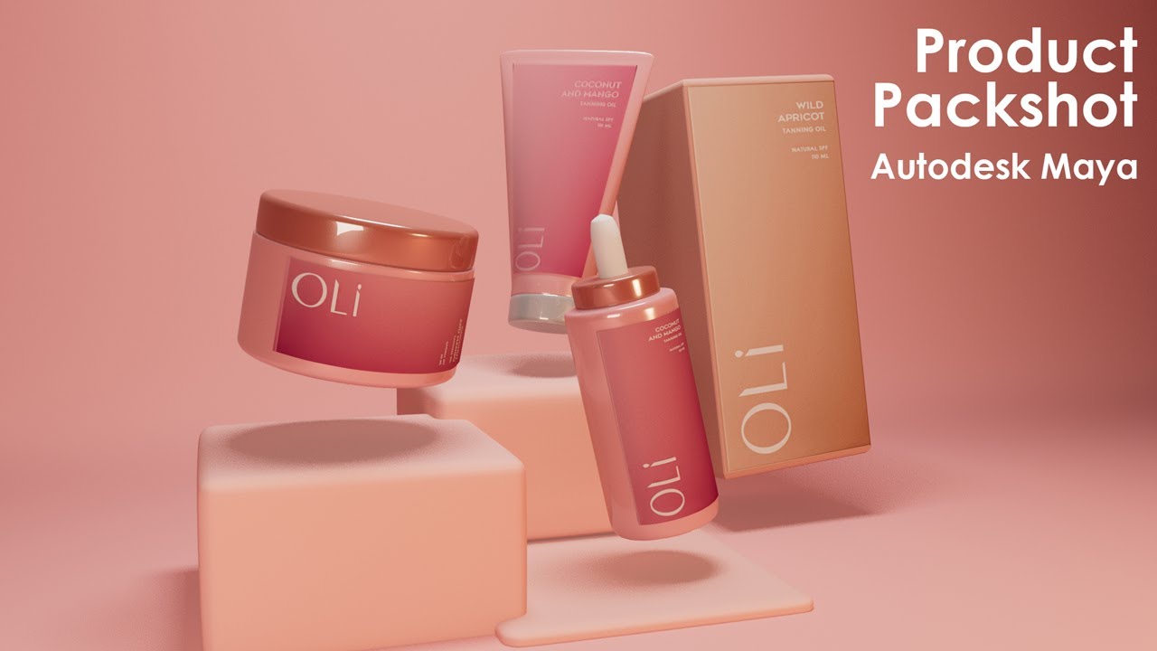 Beauty & Cosmetic Product Packshot made on Autodesk Maya - YouTube
