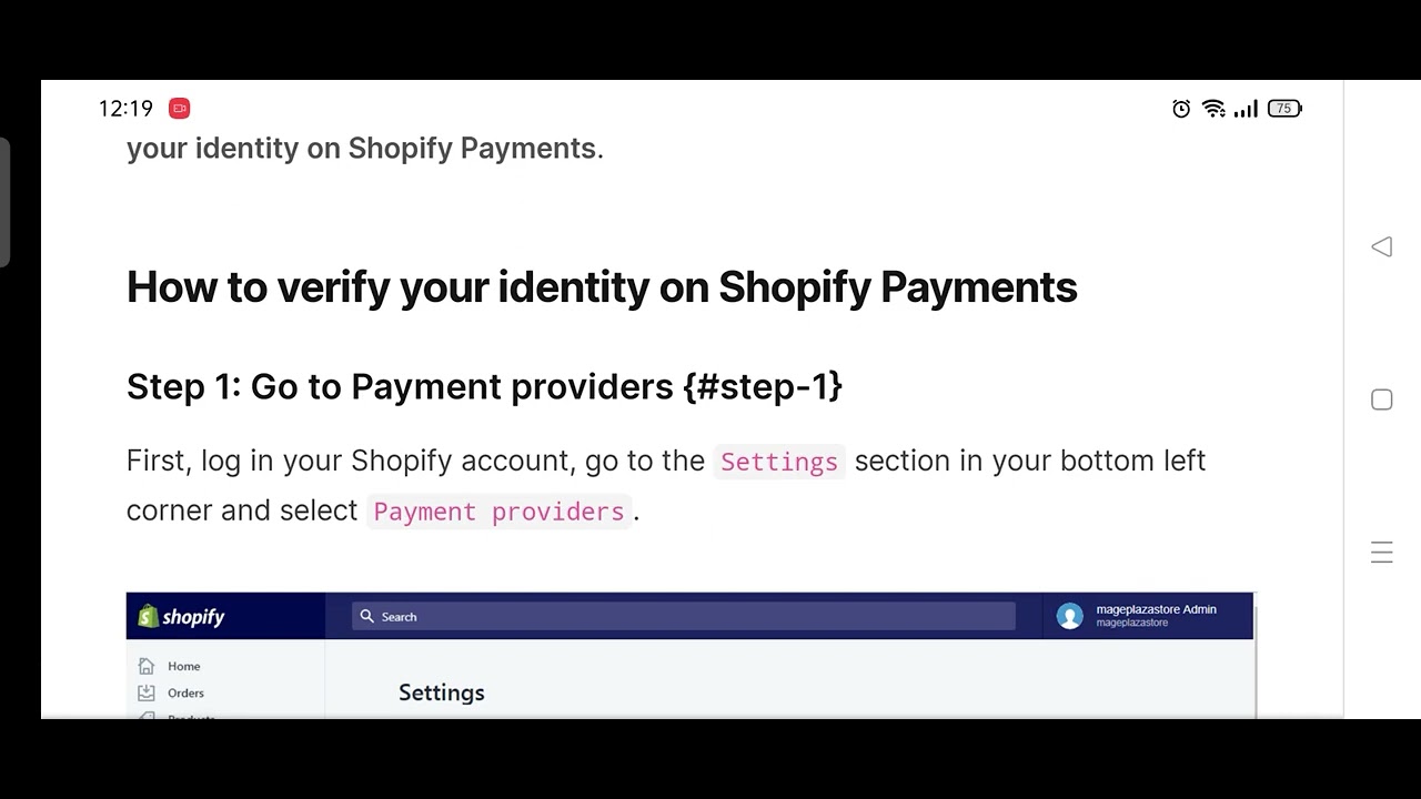 How to verify your identity on Shopify - YouTube