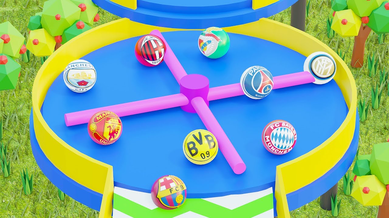 Marble Race Football Clubs - UEFA Champions League 2023-2024 - YouTube