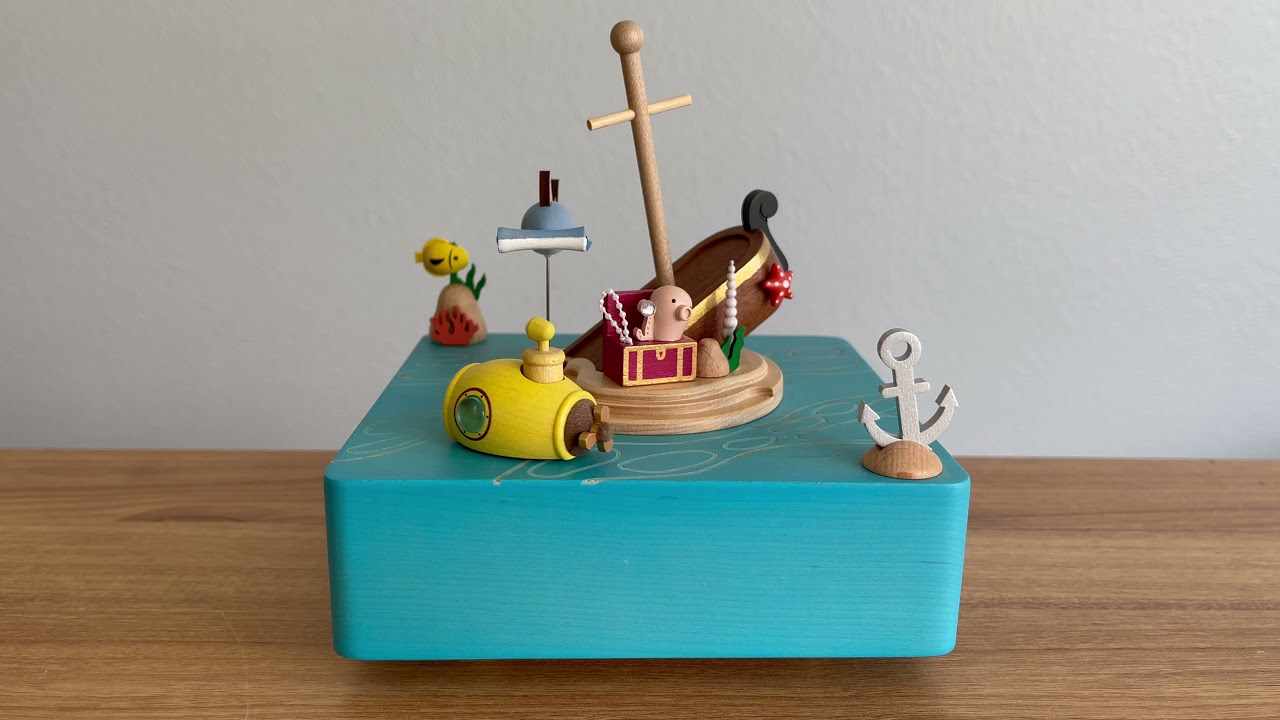 Undersea Treasure Hunt Music Box with Magnetic Moving Part - YouTube