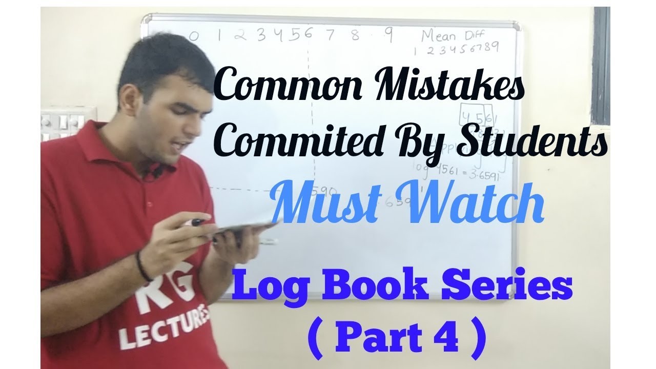 Common mistakes Commited By Students While using Log book - YouTube