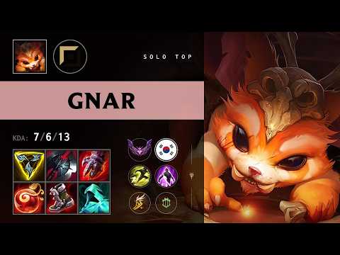 Gnar Top vs Riven - KR Master Patch 26.18