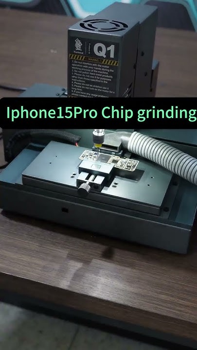 Precision intelligent chip grinder! Set up the program to automatically ...