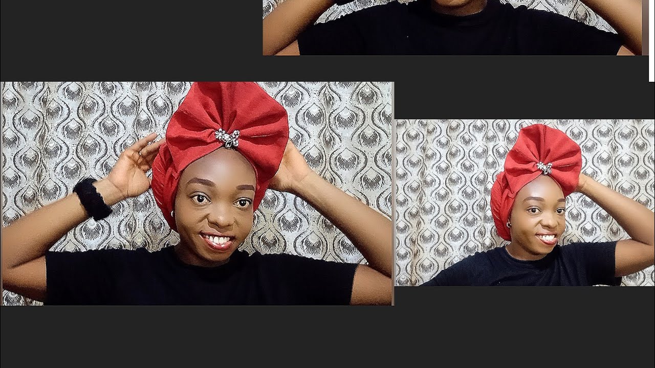 3mins DIY headwrap tutorial for Sunday service - YouTube