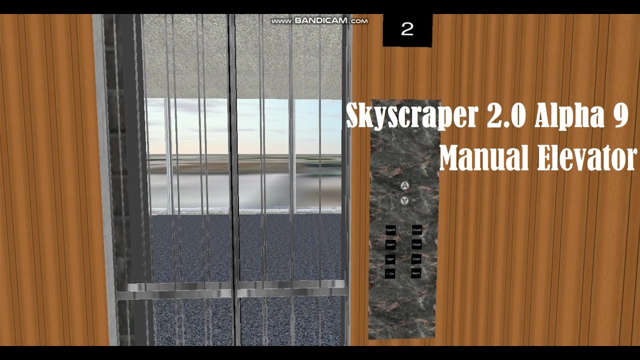 Skyscraper 2,0 Alpha 9 - Simple Manual Elevator - YouTube