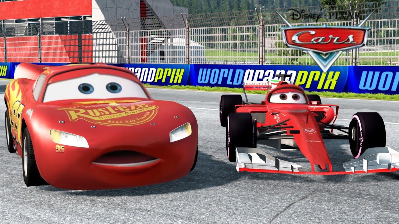 Lightning McQueen and Francesco Race in Italy | Cars Movie Remake ...