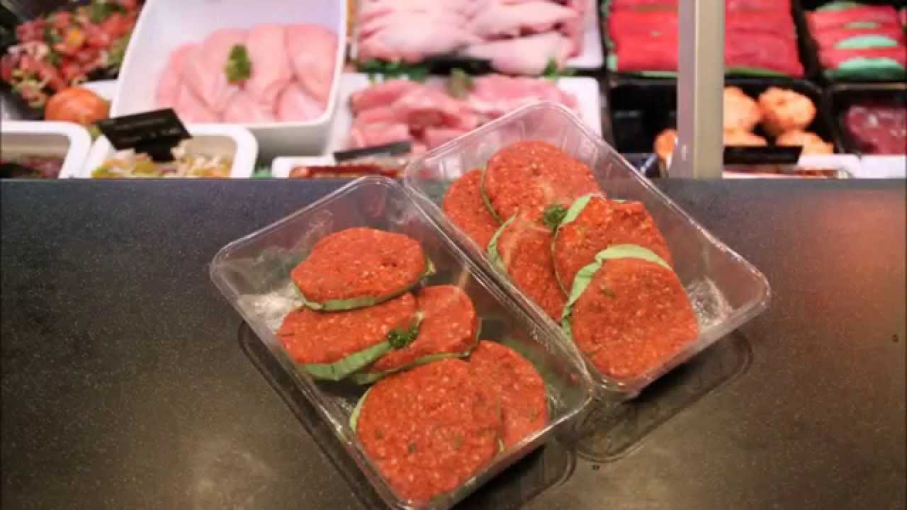 Packaging meat at a Butcher Shop - YouTube