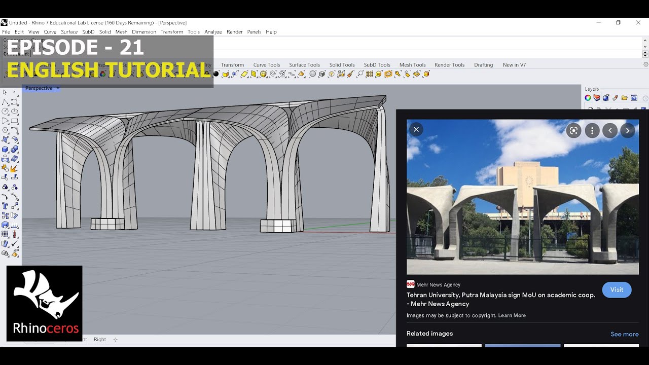 Rhino 3d Architectural Tutorial Series Ep 21 Real Buildings Into 3d Model English Youtube