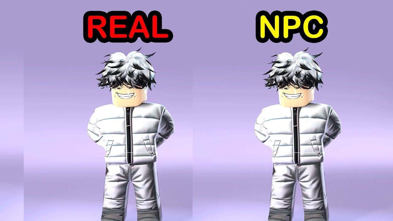 Finjo ser un NPC en ROBLOX 👀👀 - YouTube